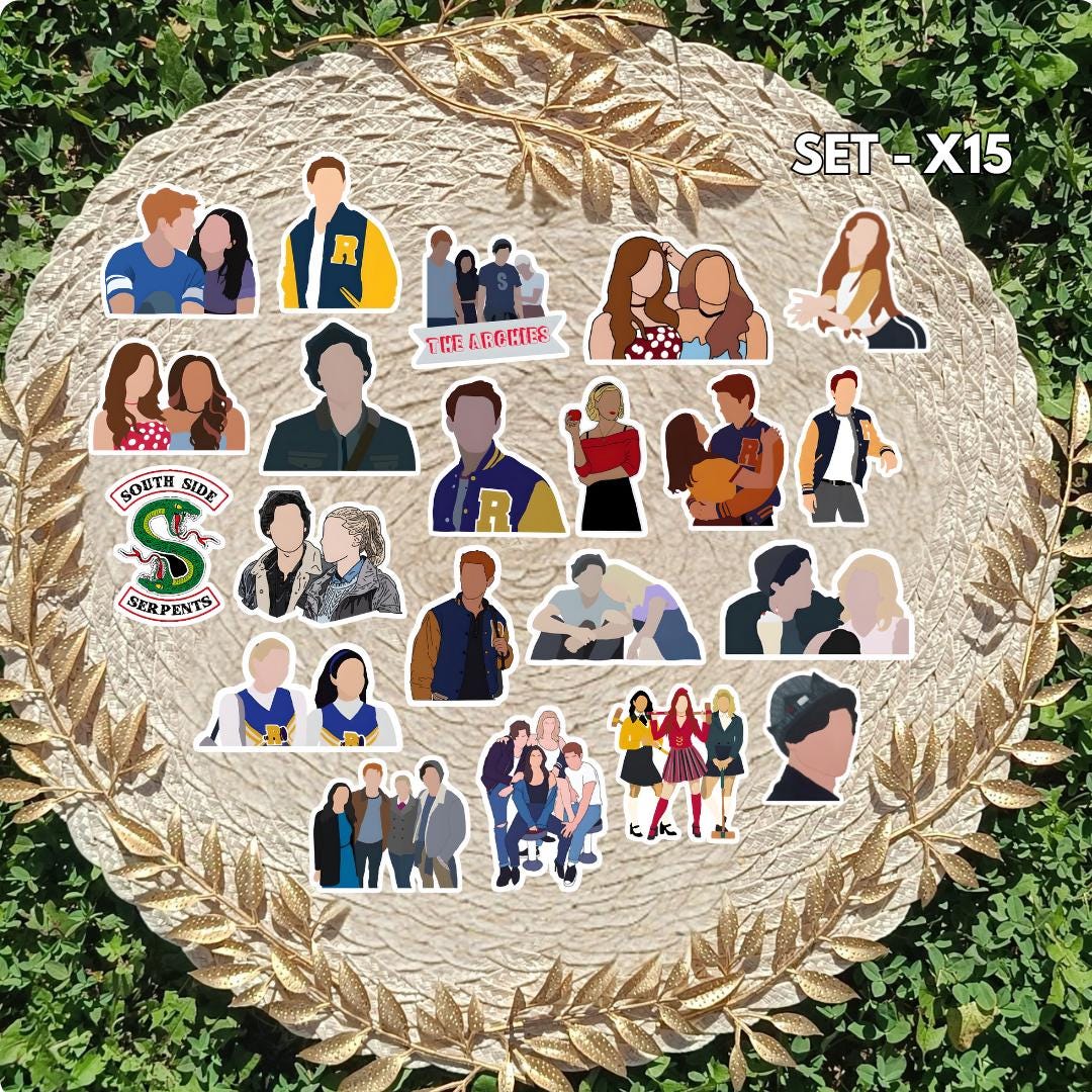 Riverdale Inspired Sticker Pack | Archie, Betty, Veronica & Jughead Fan ...
