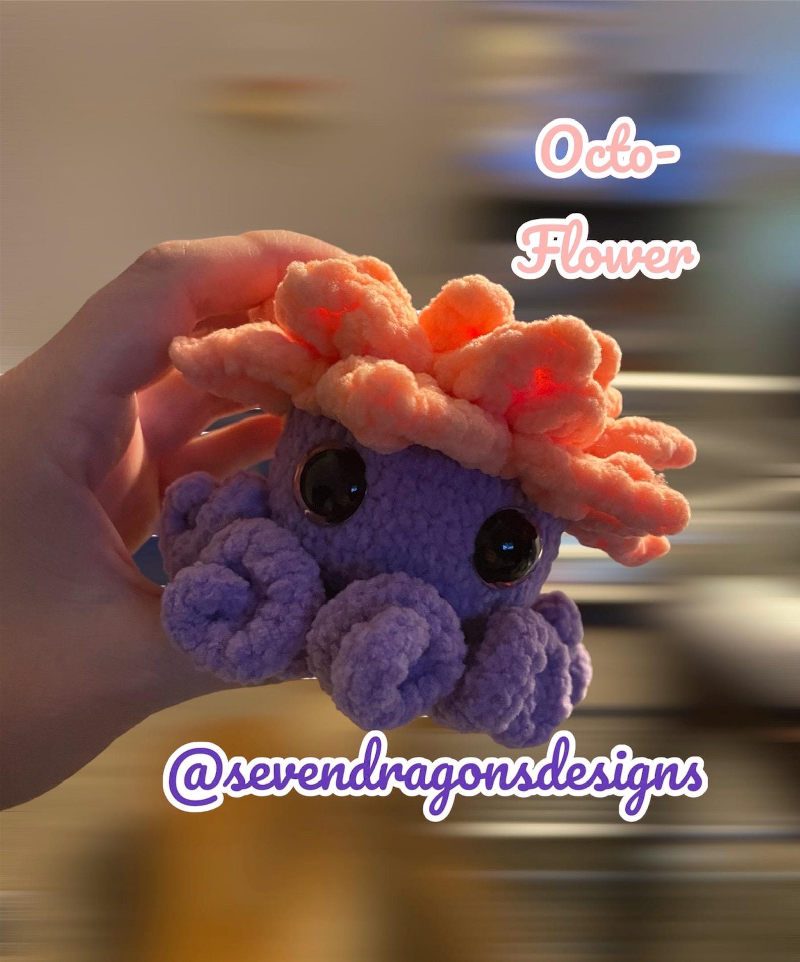 No-sew Octo Flower Crochet Pattern - Etsy