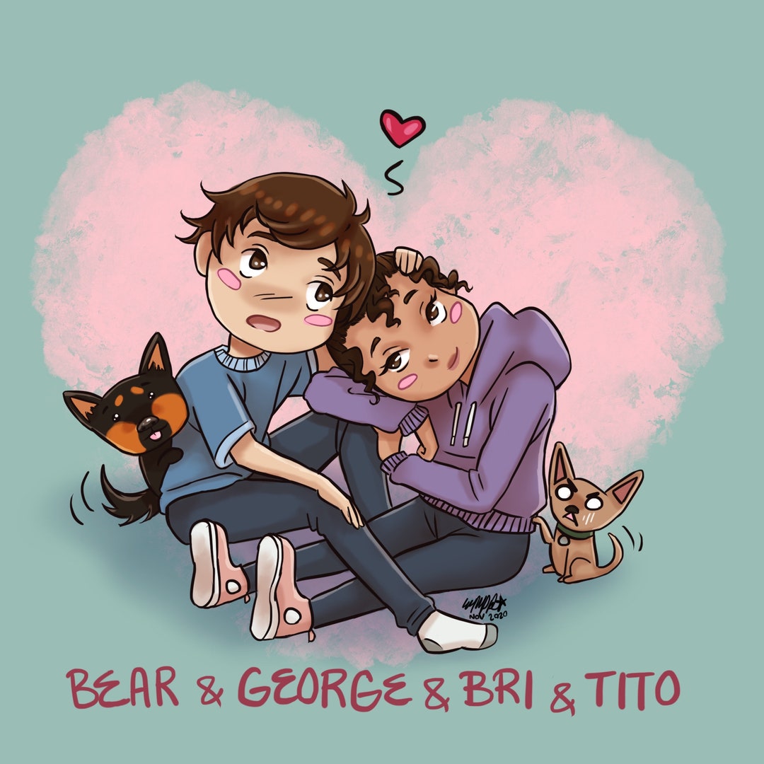 Personalized Family Portrait Chibi Cartoon - Etsy