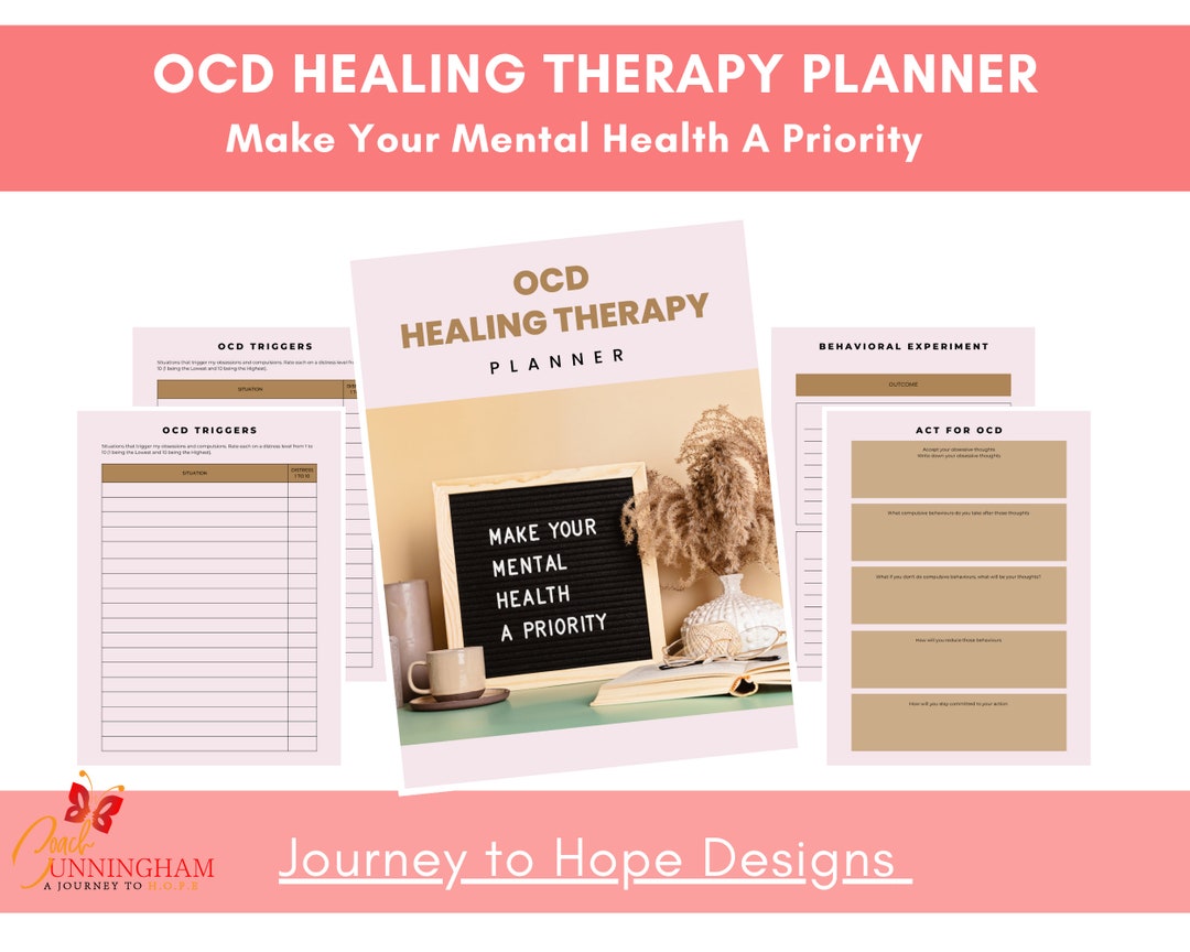 Heal With OCD Healing Therapy Journal/planner: Printable Mental Health ...