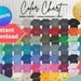 Gildan 64000 Color Chart, G640 Every Color Guide - Etsy