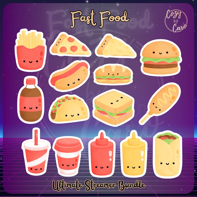 Fast Food Twitch Discord Vtube Pngtube Expressive Assets Bits Sub ...