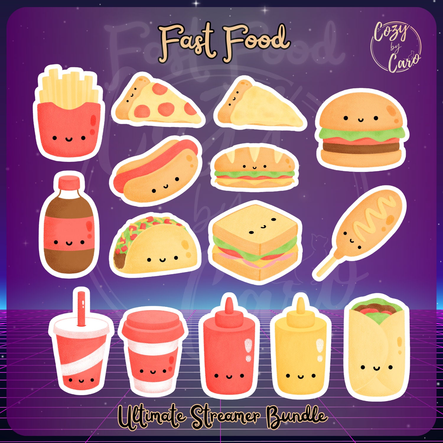 Fast Food Twitch Discord Vtube Pngtube Expressive Assets Bits Sub ...