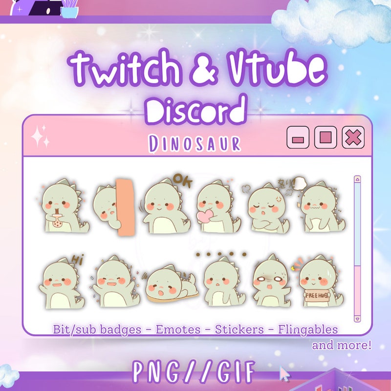 Discord Dino Icon - Etsy