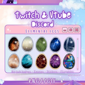 Element Egg Template Twitch Discord Vtube Pngtube Expressive Assets ...