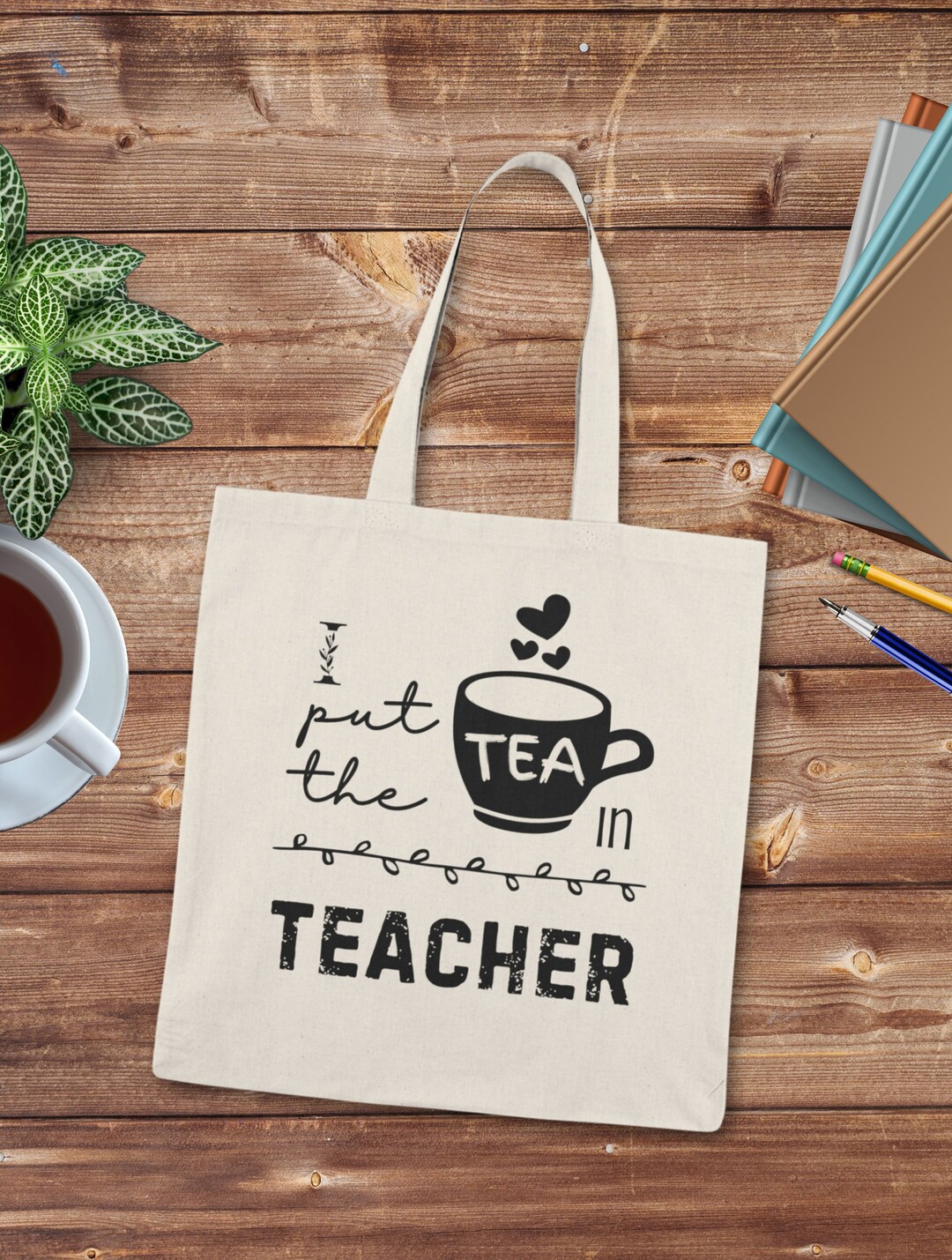 Teacher Tea Lover Tote Bag Teacher Gift Tea Teaching Present for ...