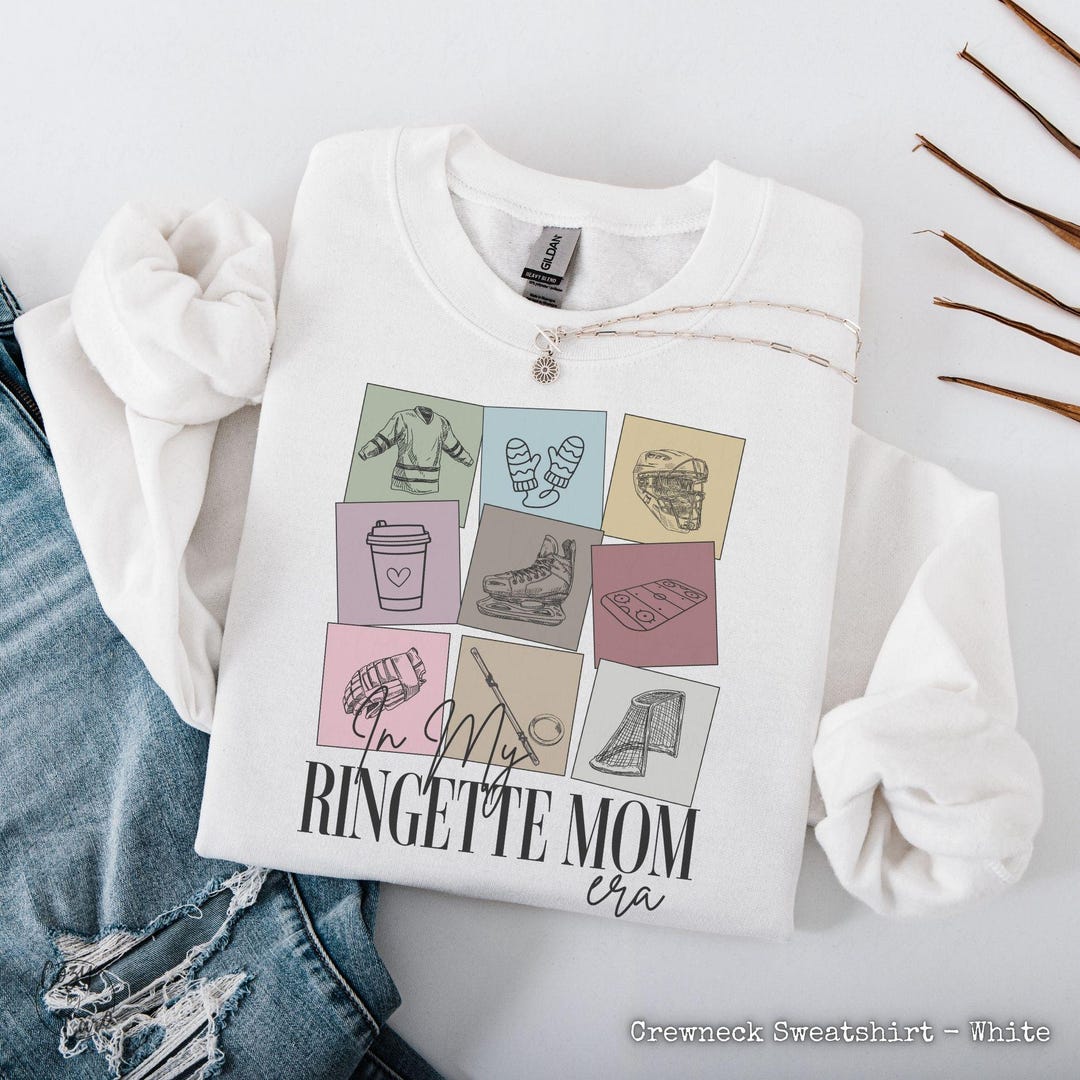 In My Ringette Mom Era Sweater, Ringette Mama Era Hoodie Gift Tee, Rink ...