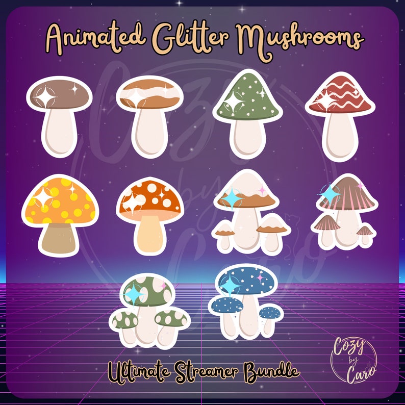 Animated Mushroom Twitch Discord Vtube Pngtube Expressive Assets Bits ...