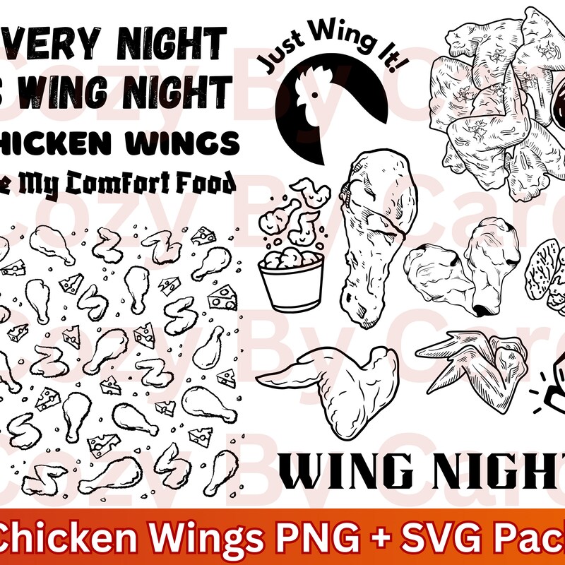 Wing Menu - Etsy