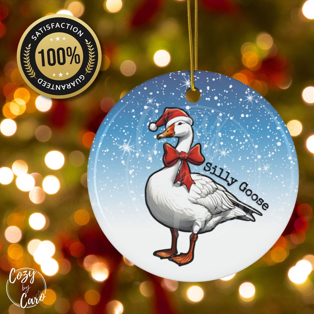 Silly Goose Tree Ornament Goose Funny Tree Decoration Coworker Gift for ...