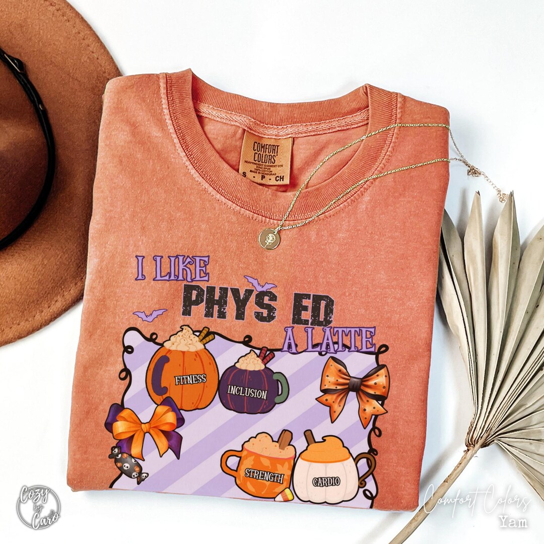 Halloween Phys Ed Teacher Shirt, Funny Teacher Gift, Autumn PE Teacher ...