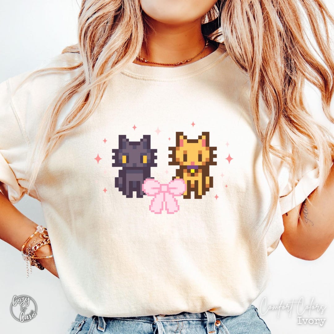 Custom Stardew Valentines Day Shirt, Stadew Cats Coquette Tee, SDV ...