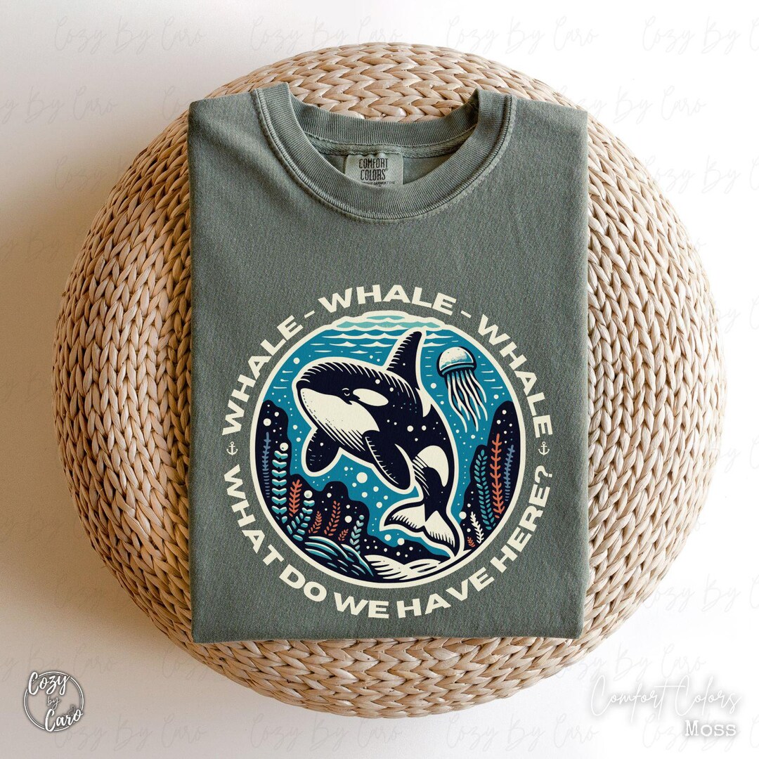 Funny Whale Shirt, Orca T-shirt Pun, Unisex Adult Tee Orca, Ocean Gifts ...