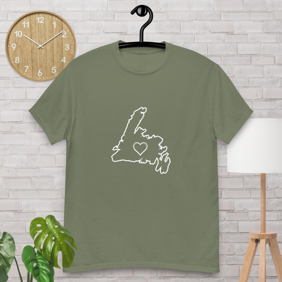 T-shirt Newfoundland Simple Outline Newfoundland Tee Gift From the Rock ...