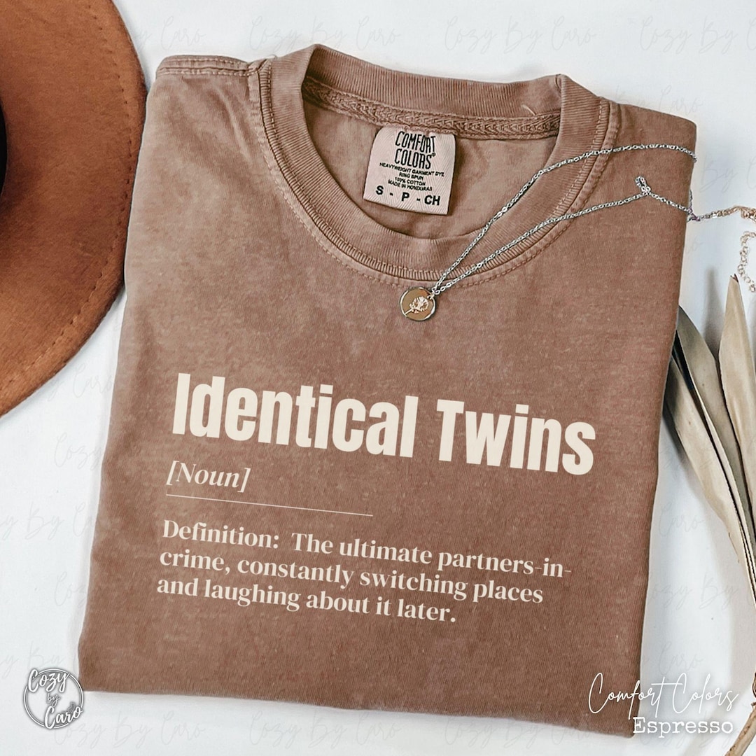 Identical Twins Definition, Shirt, Matching Twin Shirts, Gift for Twins ...
