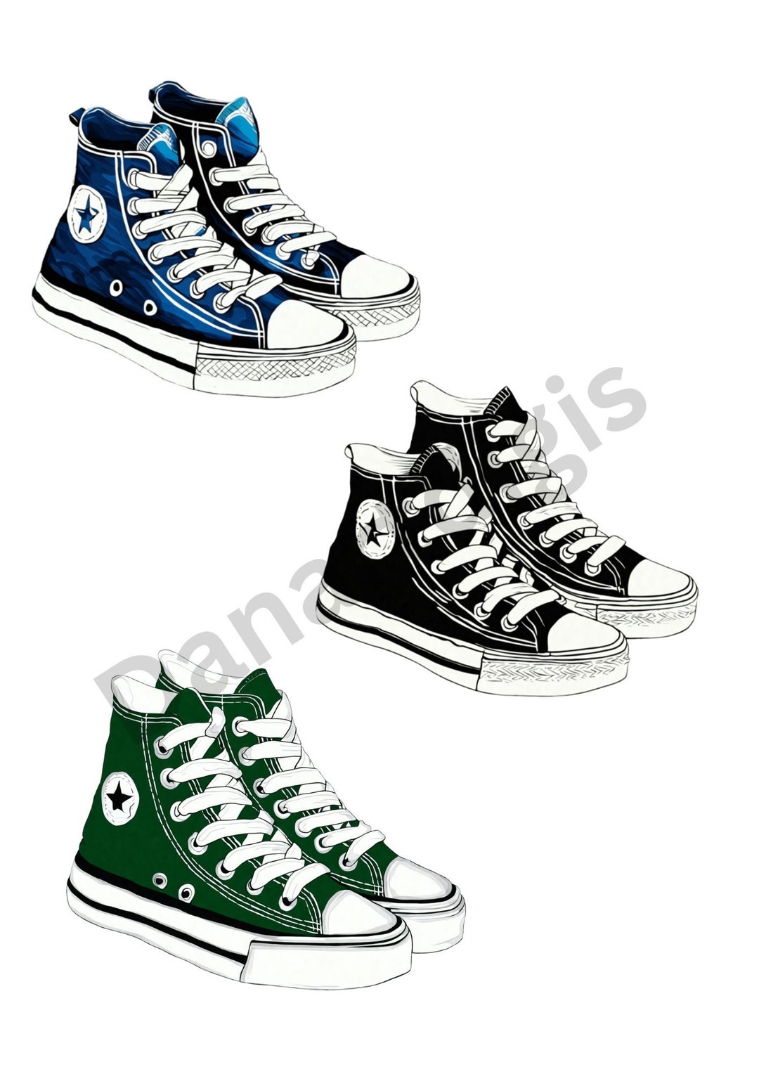 High Top Converse Shoes Png Cut File Clip Art Images Scrapbooking ...