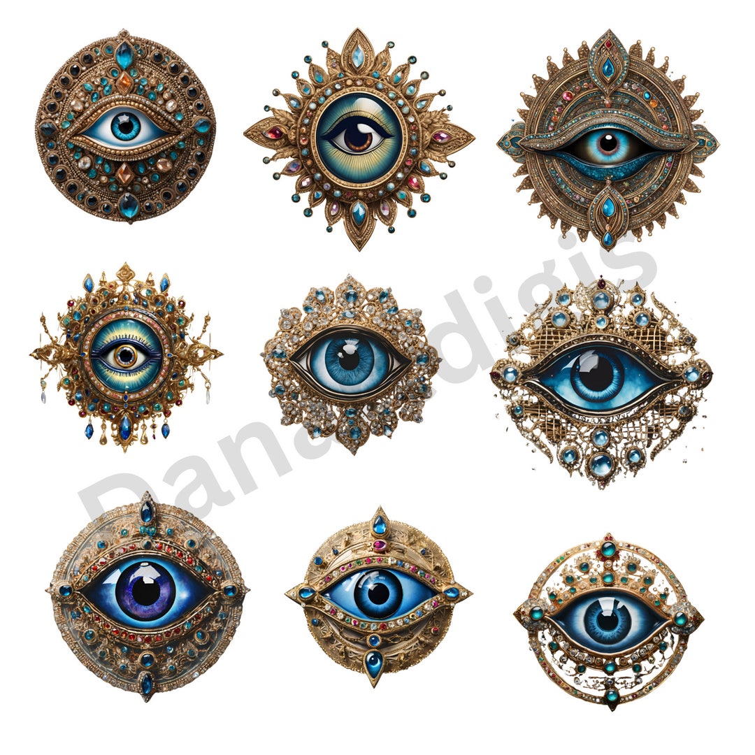 Third Eye Clip Art Cut Files Set Original Images Instant Download - Etsy