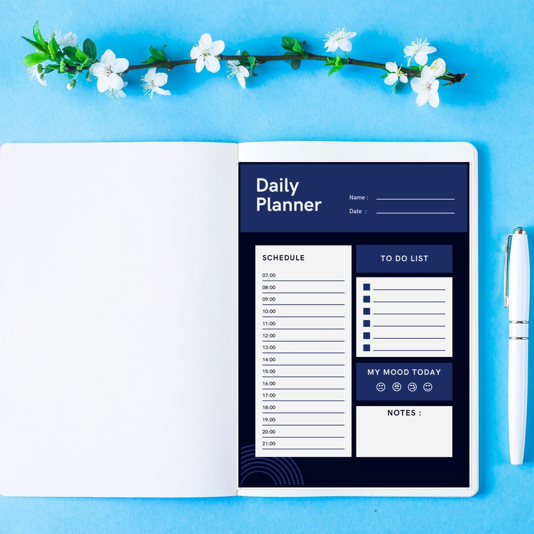 Printable ADHD Alignment Planner Blue Instant Download - Etsy