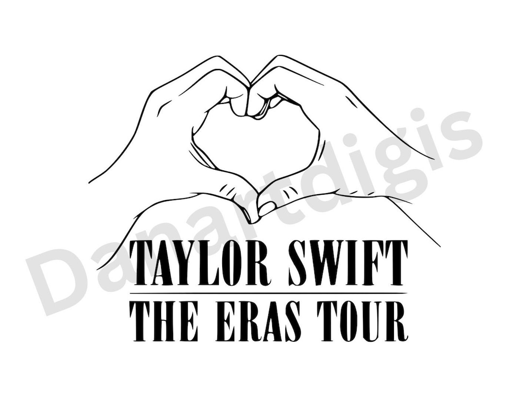 Taylor Swift Heart Hands the Eras Tour Png Svg Instant Download Swiftie ...