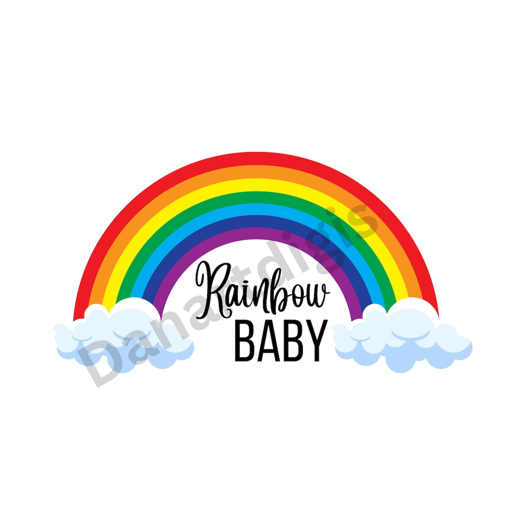 Buy Rainbow Baby Png Clip Art Image Cut File Instant Download Online in ...