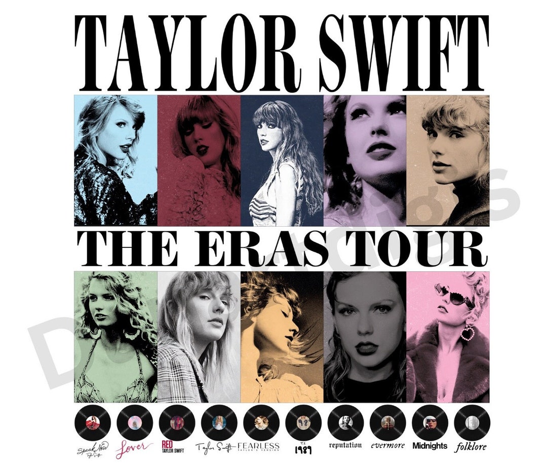 Taylor Swift Png the Eras Tour Instant Download Swiftie Albums - Etsy
