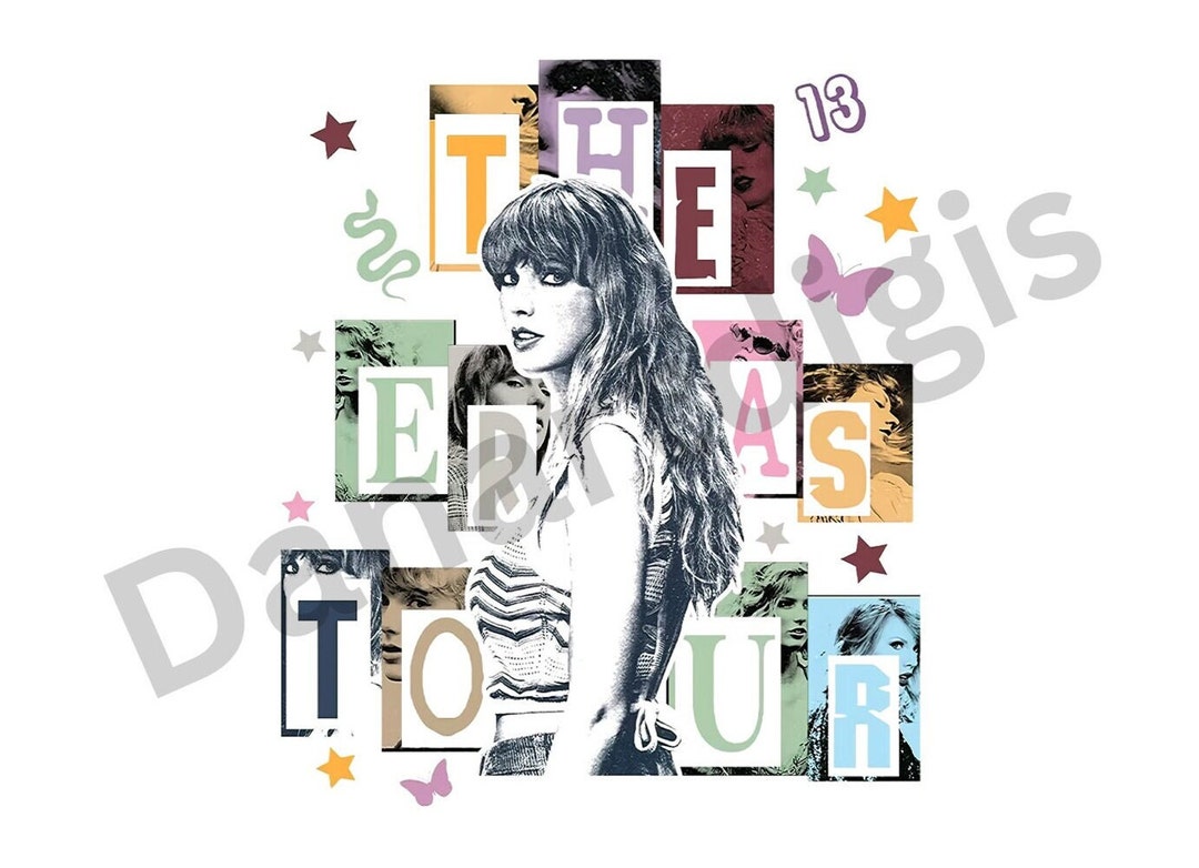 Taylor Swift Png Instant Download Swiftie the Eras Tour Block Letters ...