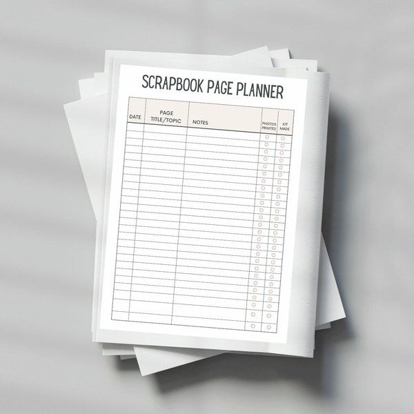 Scrapbook Planner - Etsy