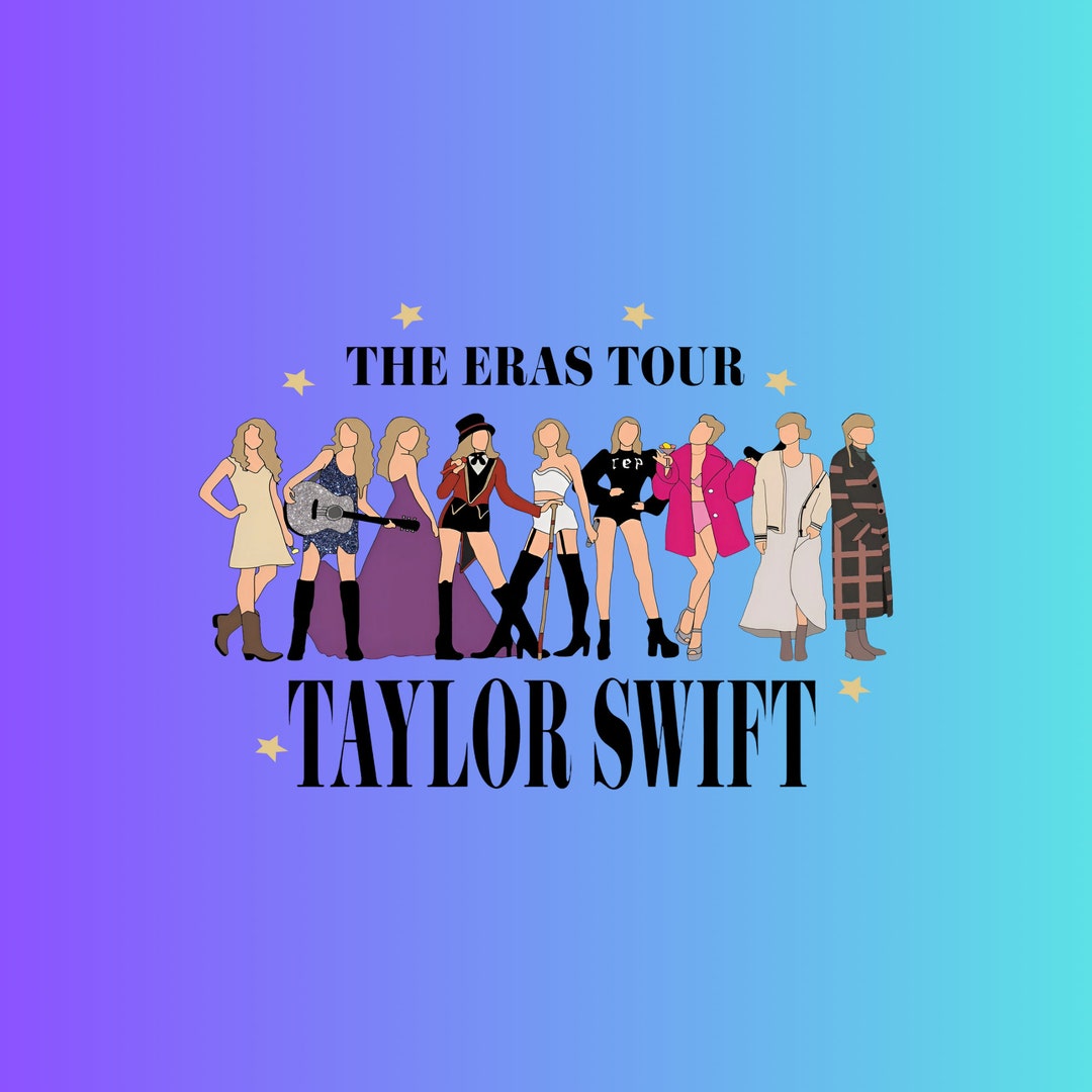 Taylor Swift Png the Eras Tour Instant Download Clip Art Print Then Cut ...