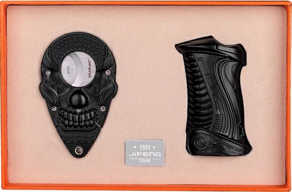Alien Style Cigar Cutter & Lighter Set - Etsy
