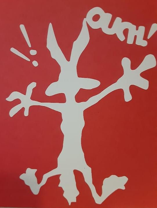 Coyote Splat Ouch! Vinyl Decal - Etsy