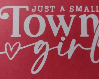 Small Town Girl Die Cut Decal / Sticker - Etsy