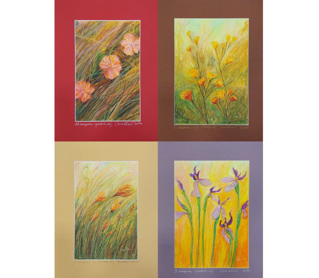 Paintings Made With Oil Pastels august 28, september 5, august 15 ...
