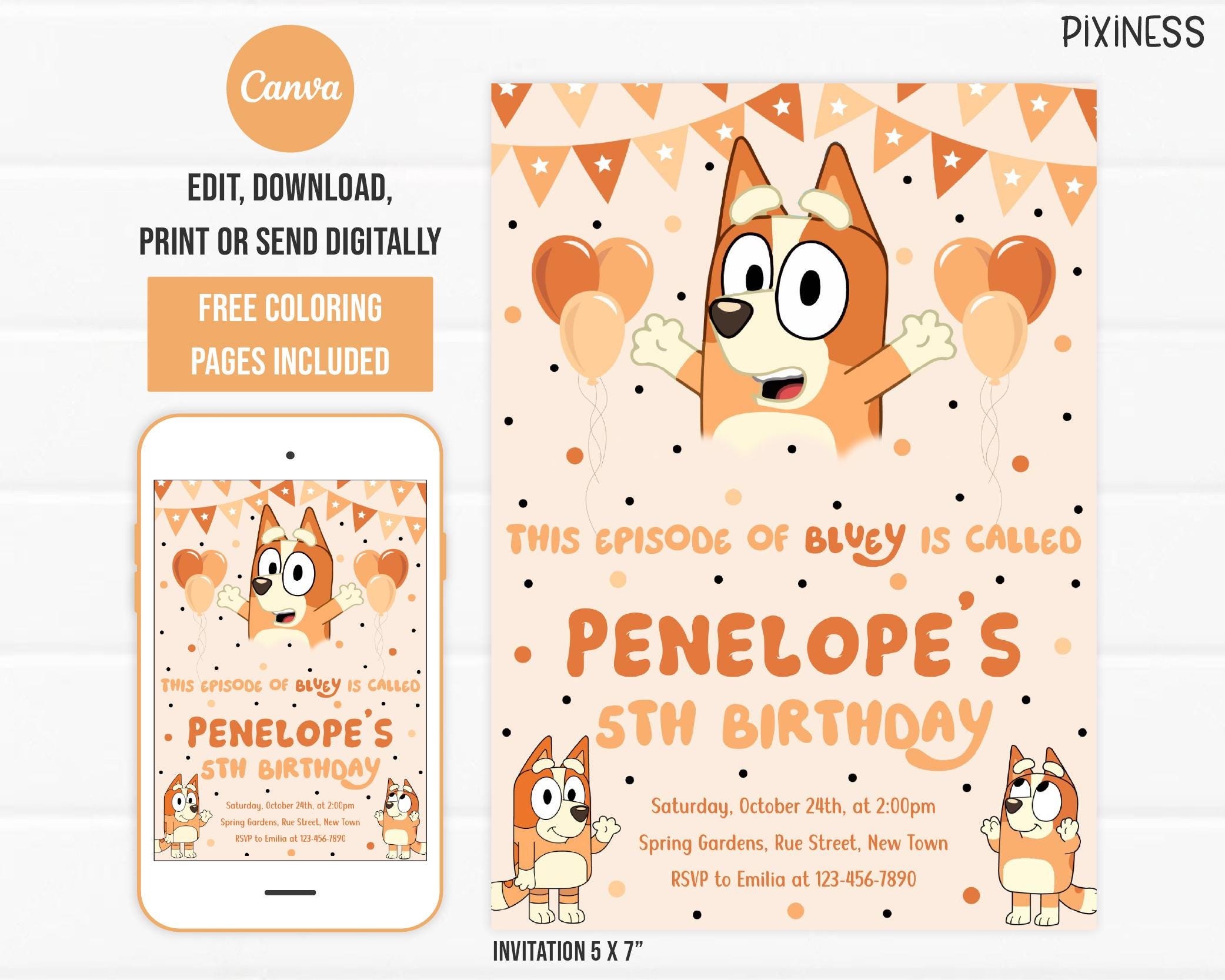 Editable Bingo Birthday Invitation Bingo Birthday Party Invitation Card ...