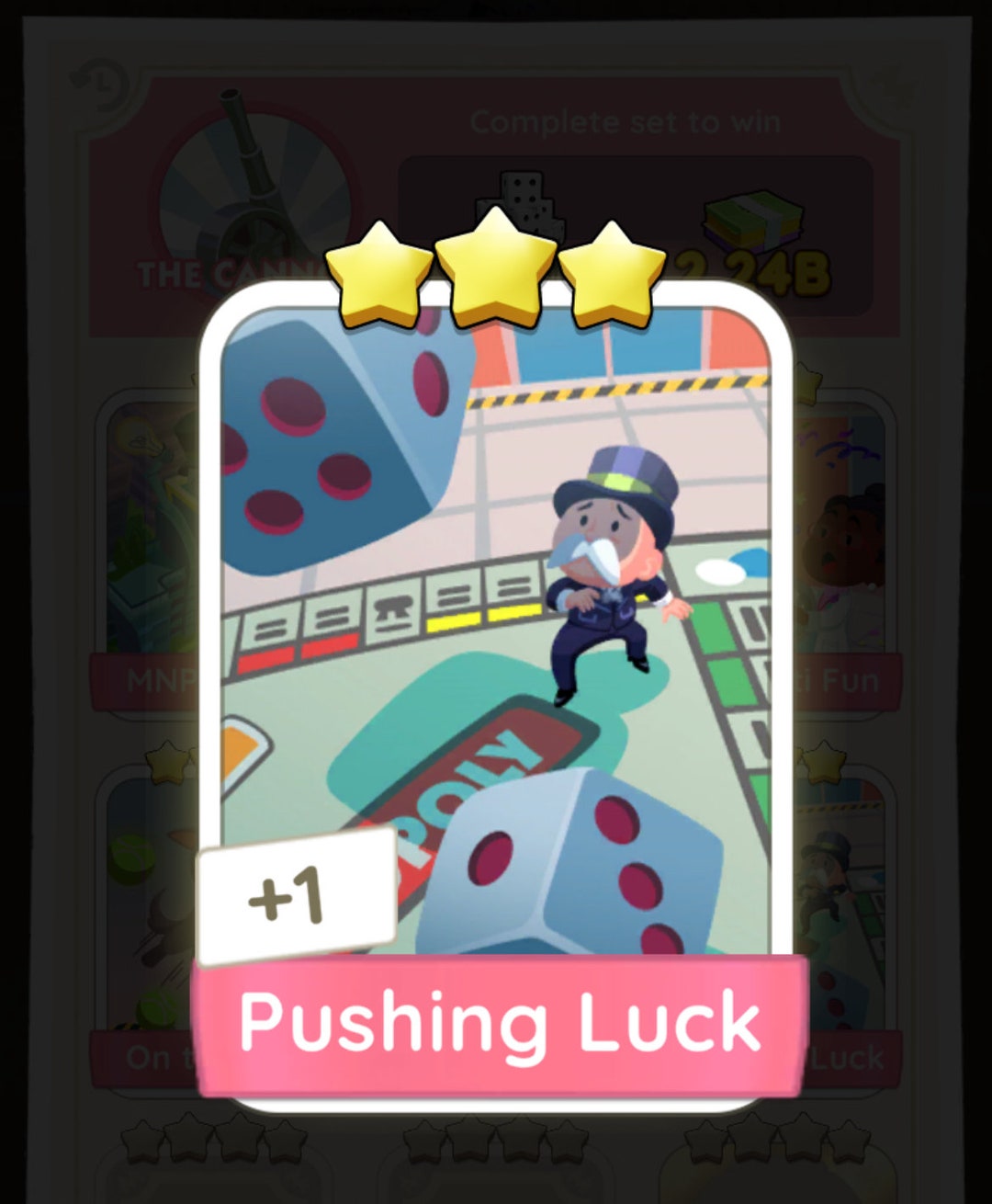 Pushing Luck 3 Starmonopoly Go Sticker - Etsy