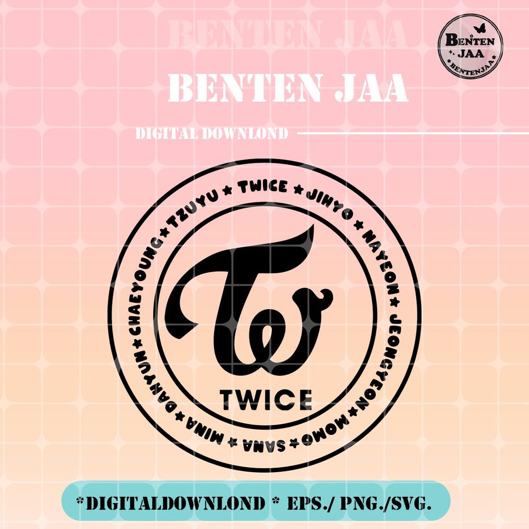 Twice Kpop Logo, SVG PNG EPS Files (digital Download) - Etsy