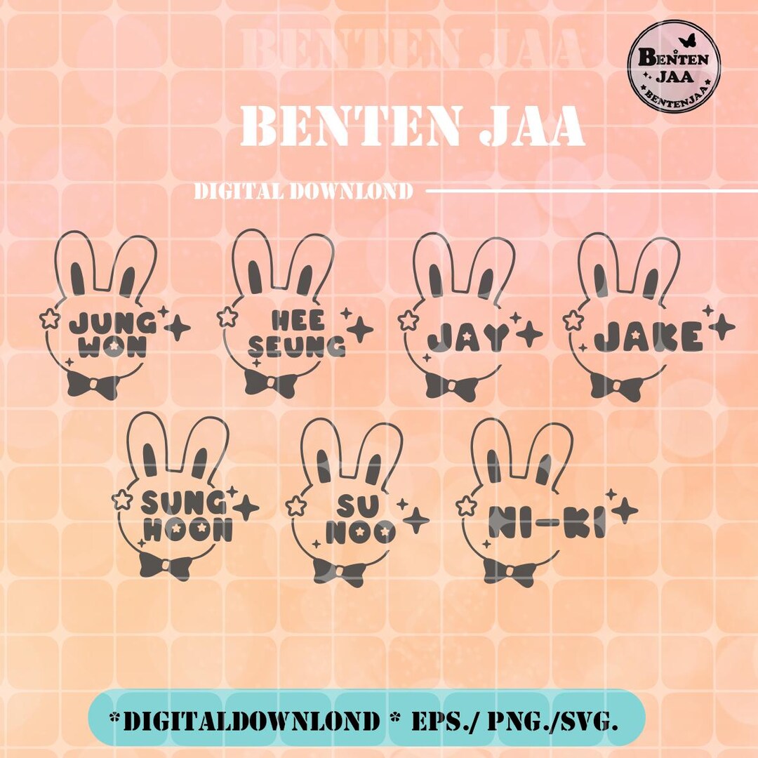 ENHYPEN Fanart Vector Files, Cricut Silhouette (digital Download ...