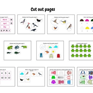 Busy Book "spring", Montessori Printable Activity, Preschool Activities ...