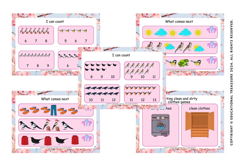 Busy Book "spring", Montessori Printable Activity, Preschool Activities ...