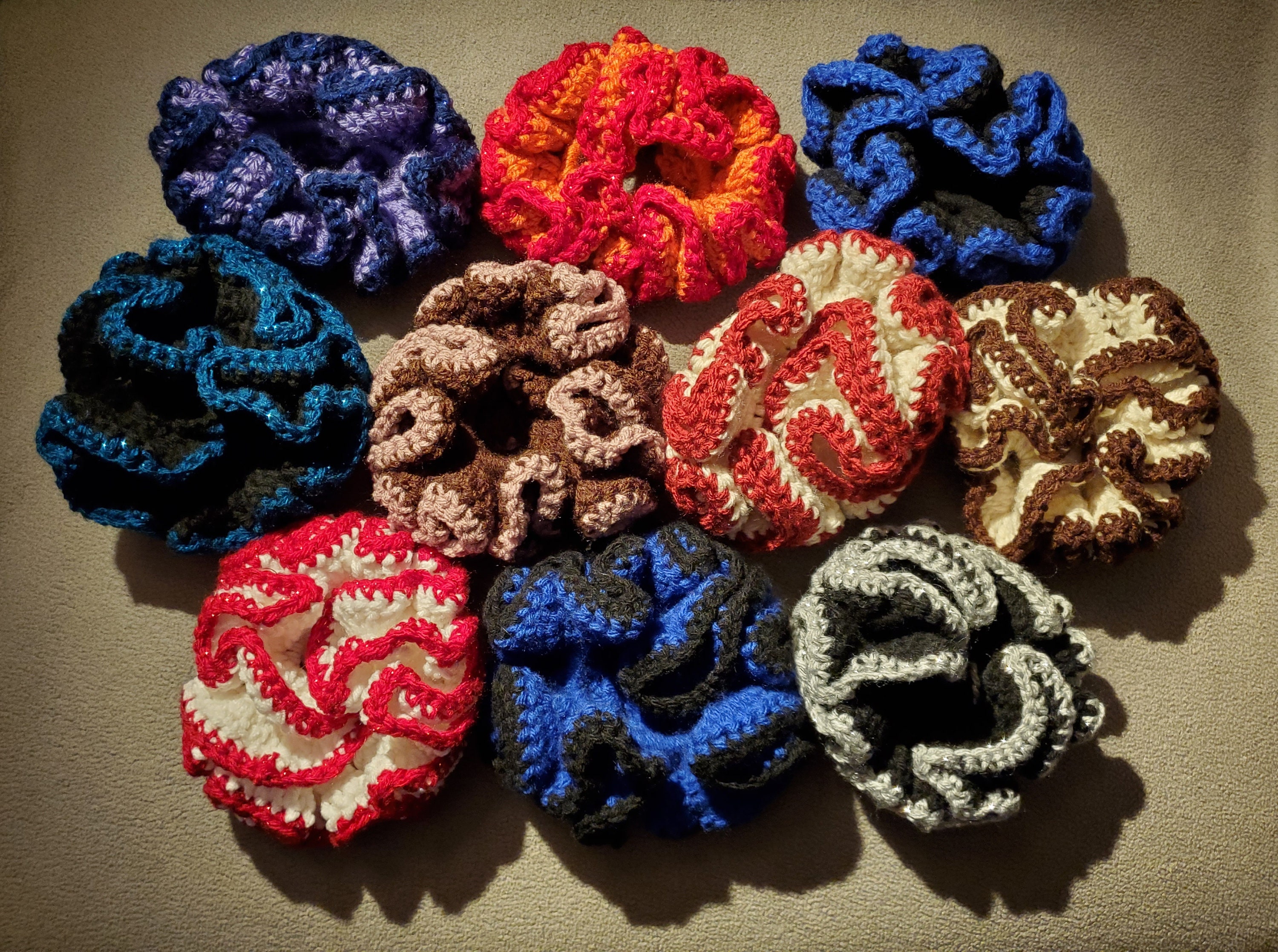 Extra Large Crochet Scrunchie, Giant Handmade Scrunchie - Etsy