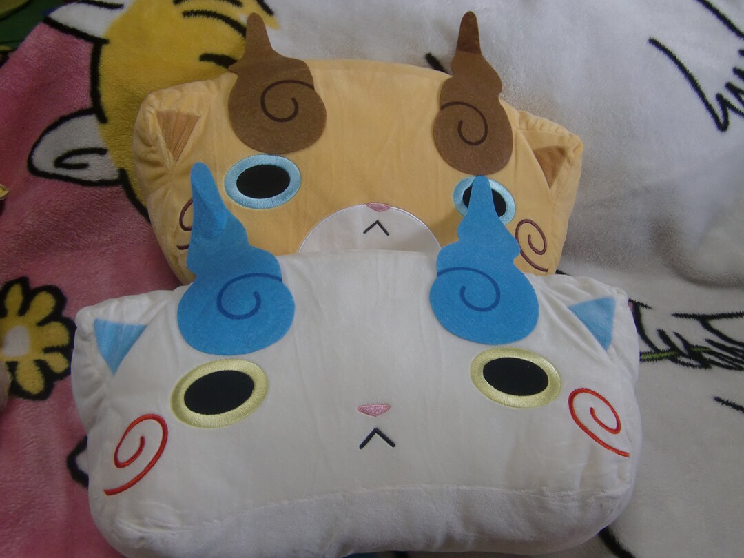 Yo-kai Watch Komasan Komajirou Plush Cushion Anime Japan FREE SHIPPING ...