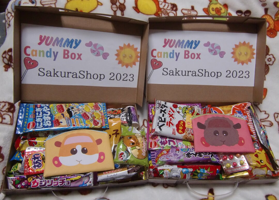 Japanese Asian Sweets Snack Candy Box /pouch/ Chocolate/cracker/candies ...