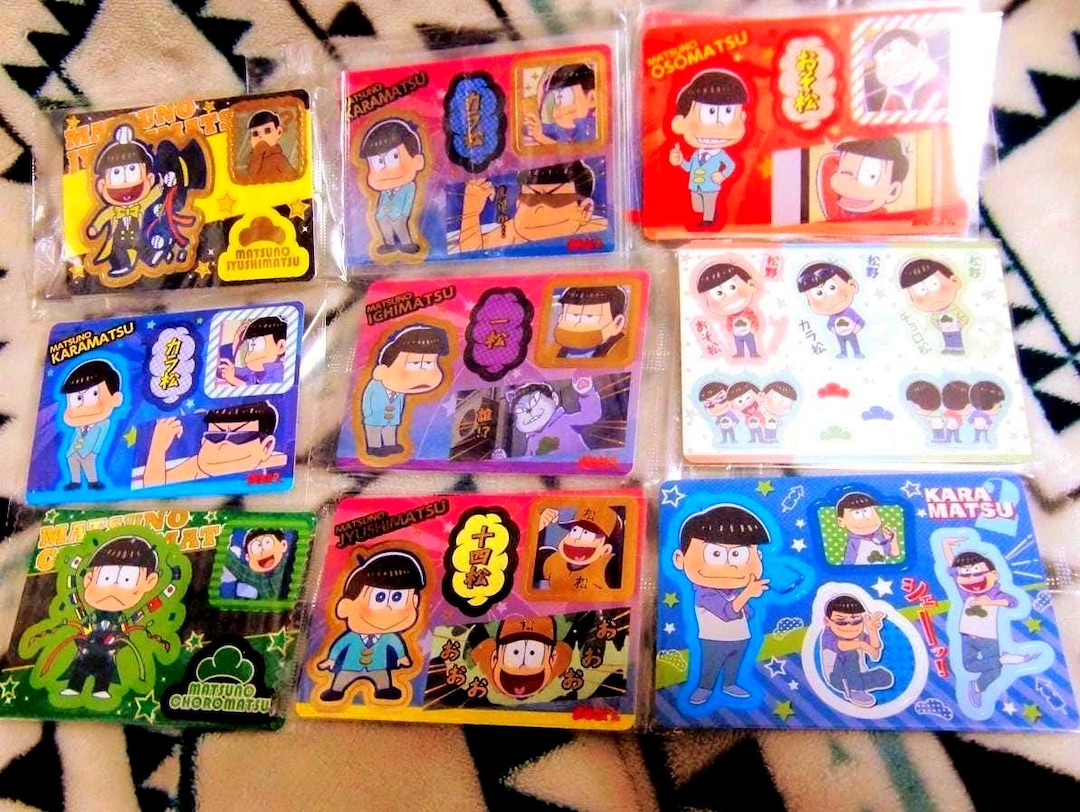 Osomatsu-san Stickers Wafers Card Character Sticker Anime Character ...