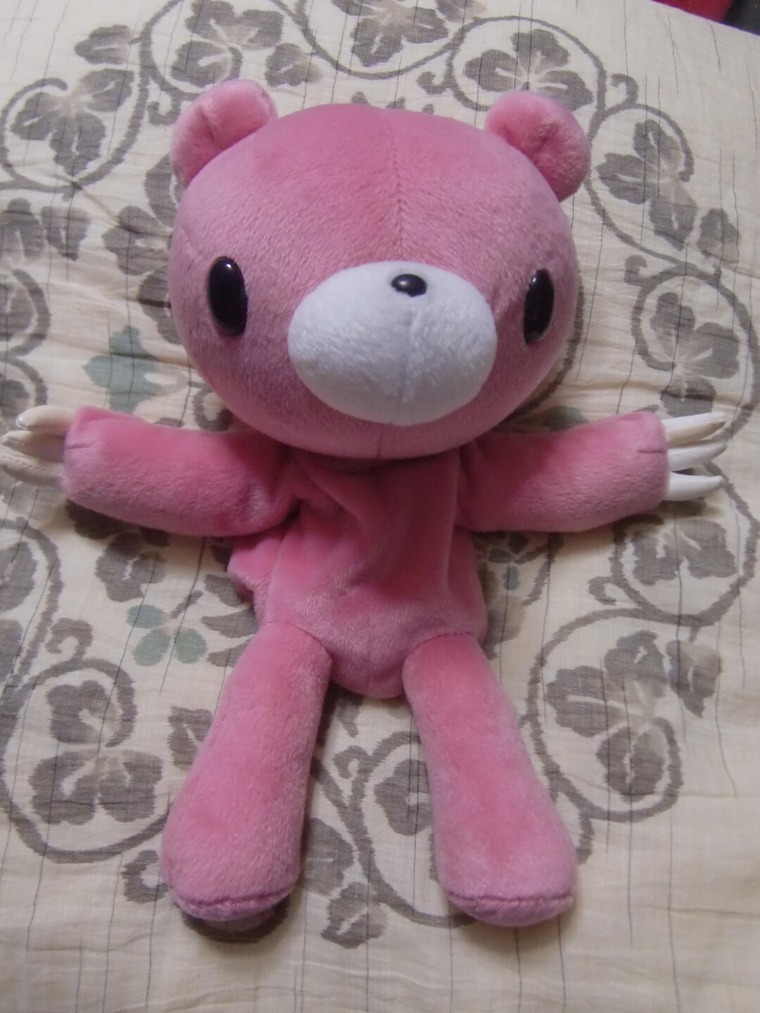 Gloomy Mori Chack Bear,hand Puppet,pink Plush /bear Plush/horror Anime ...