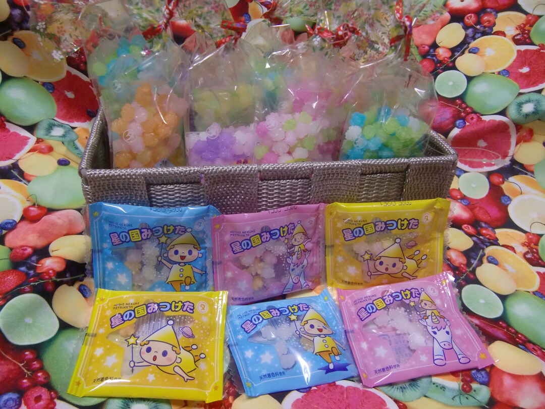 Japanese Konpeito/ Tiny Sugar Candy X 2 Pack / Colorful Dagashi/ Candy ...