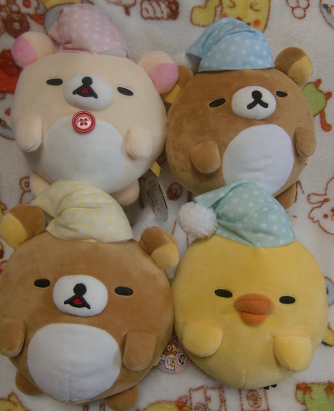Rilakkuma Korilakkuma Duck Bed Time Plush Bear Rare - Etsy