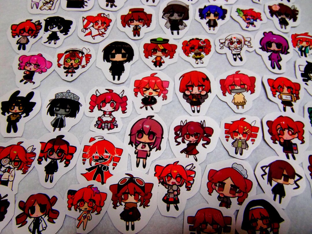Kasane Teto 50 Stickers Set Vocaloid Chibi Style - Etsy