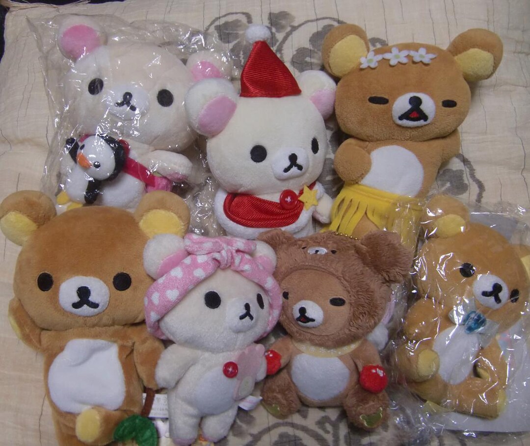 Rilakkuma & Korilakkuma Plush Mascot: Rare Anime Stuffed Toy From Japan ...