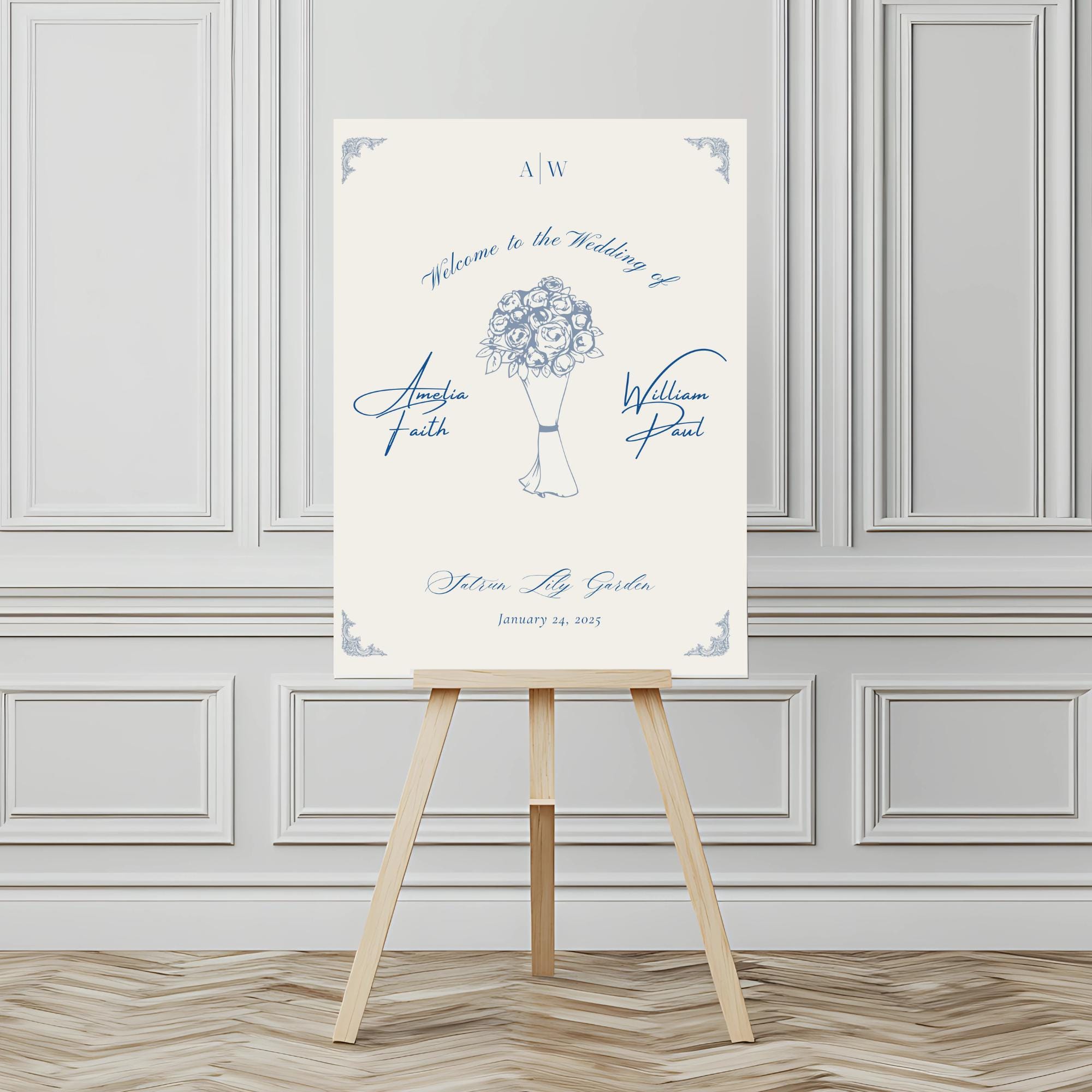 Rococo Wedding Signage Bundle: Ceremony, Timeline, Seating Chart ...