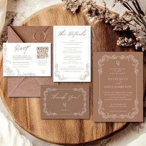 Rococo Wedding Invitation Template: Regency Art Prints (digital ...