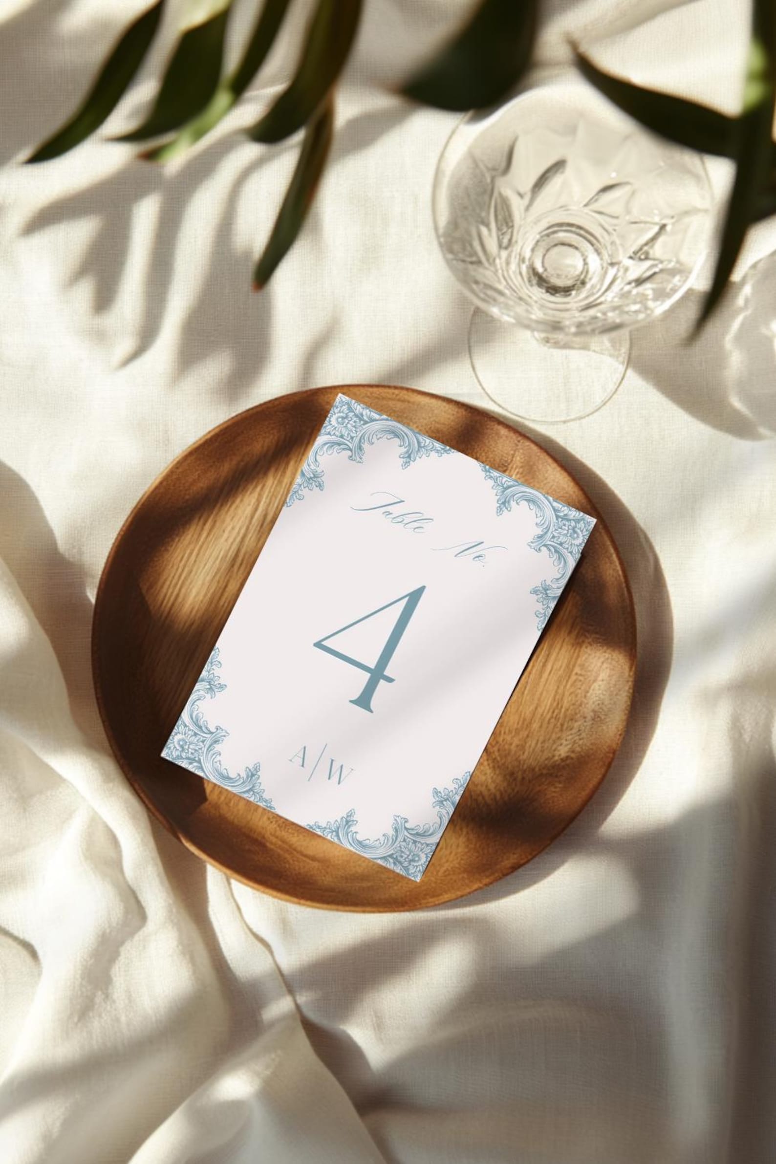 Rococo Wedding Table Number Template Reception Table Decor Ideas Custom ...